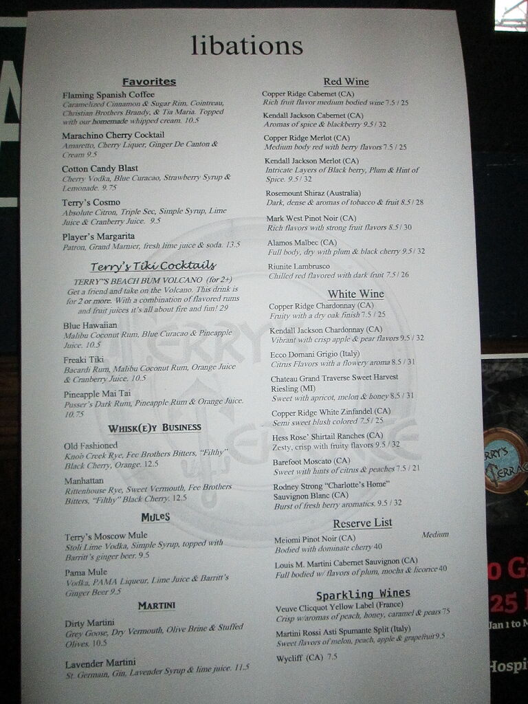 Dinner at Terry's Terrace - Harrison Township, MI - Midwest, Mtn West ...