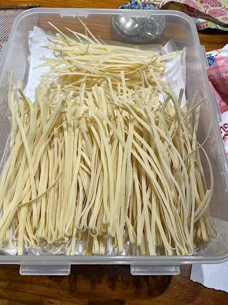 Drying pasta - Recipes - Hungry Onion