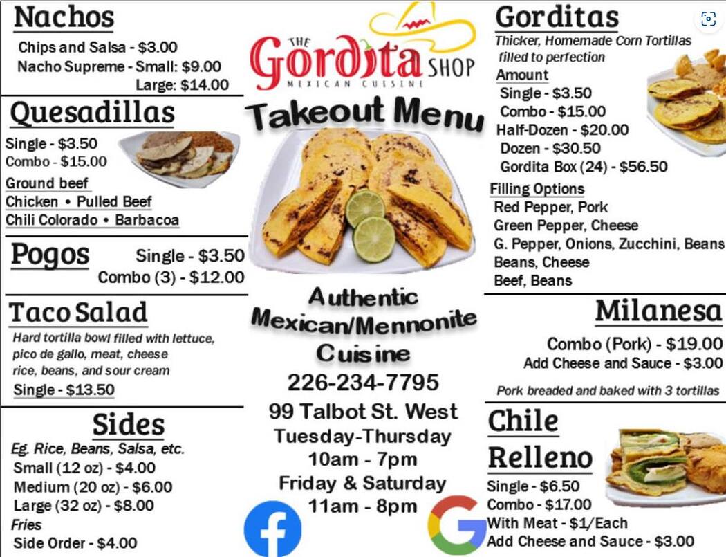 Mexican food and Mexican Mennonite food in southwestern [Ontario ...